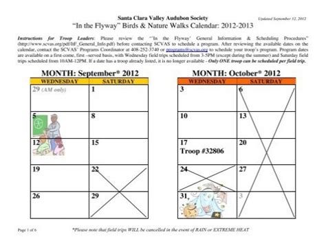 In The Flyway Calendar Pdf Santa Clara Valley Audubon Society