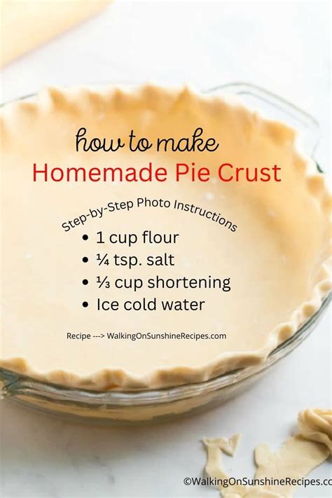 How To Make Pie Crust Pie Crust Basics Recipe Homemade Pie Crust