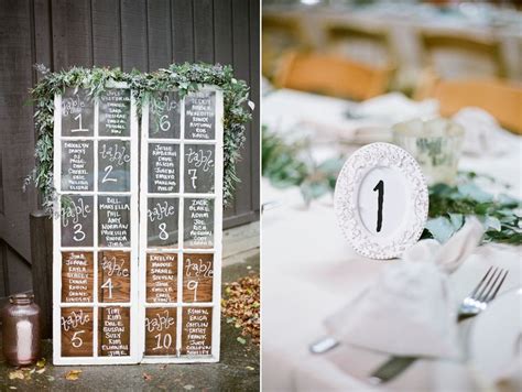 Rustic Wedding Seating Chart With Chalkboard Numbers