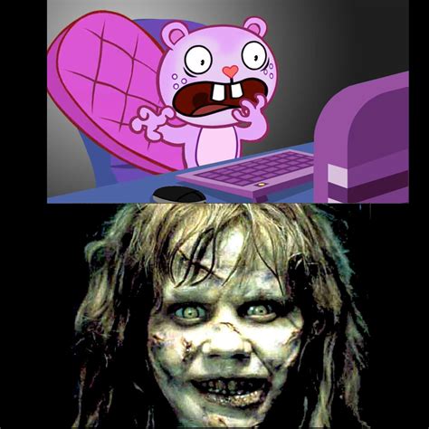 Htf Toothy Reaction Of Scary Maze Girl By Zynickelodeonsquad On Deviantart