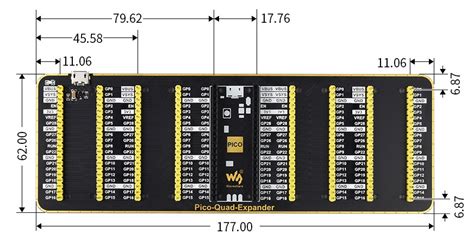 Купити Плата розширення Raspberry Pi Pico Quad Gpio Expander Hat 19361