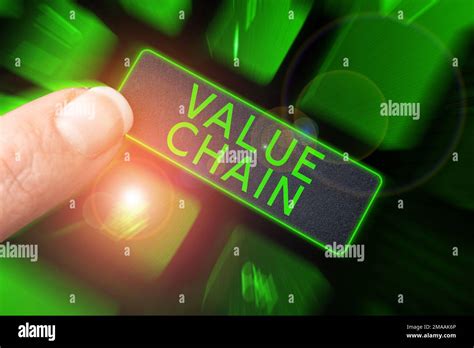 Text Caption Presenting Value Chain Business Concept Business