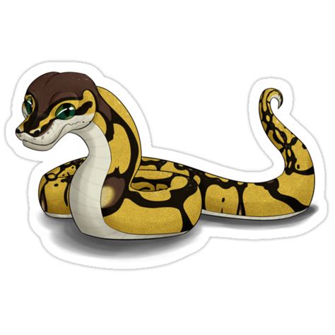 Pastel Ball Python Chibi Stickers By Kumoridragon Redbubble