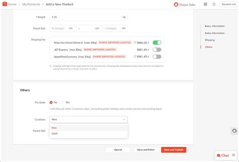 Listing On Seller Centre My Seller Education Shopee