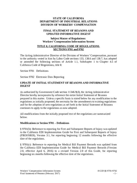 Dwc Workers Compensation Ination System Wcis Doc Template Pdffiller