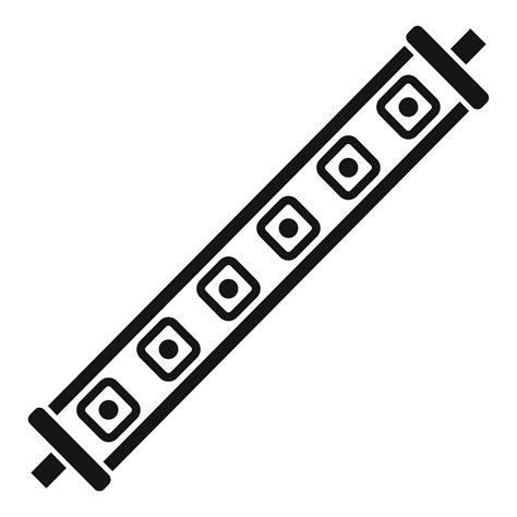 Led Strip Chip Icon Simple Vector Diode Light 15108224 Vector Art At