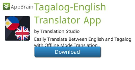 Tagalog English Translator App Stats Reviews And Downloads On Appbrain