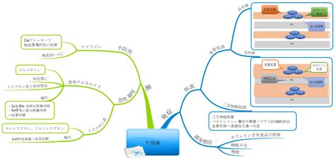 片頭痛を分かりやすく解説薬剤師国家試験 マインドマップ薬学