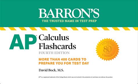 Ap Calculus Flashcards Fourth Edition Up To Date Review And Practice Ebook By David Bock