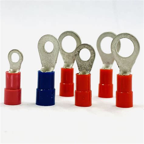 Кабельный наконечник кольцевой с изоляцией для кабеля 4 6 мм² под болт 4 купить в Украине