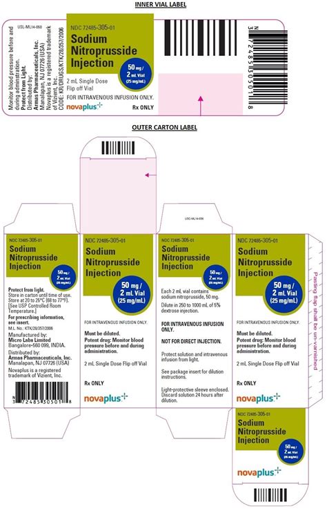 Sodium Nitroprusside Injection Package Insert