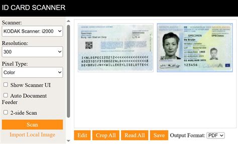 How To Build A Web App To Scan An Id Card Using A Flatbed Scanner Dynamsoft Developers Blog