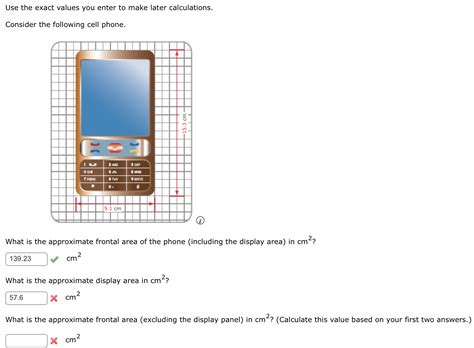 [solved] Use The Exact Values You Enter To Make Later Calc