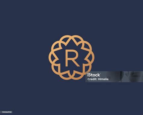 프리미엄 문자 R 벡터 로고 타입입니다 레터 아이콘 로고가 있는 우아한 플로럴 프레임 알파벳 기호 마크 로고에 대한 스톡 벡터 아트 및 기타 이미지 Istock