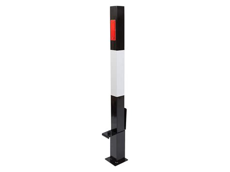 The Workplace Depot Removable Security Bollard Black And White Heavy
