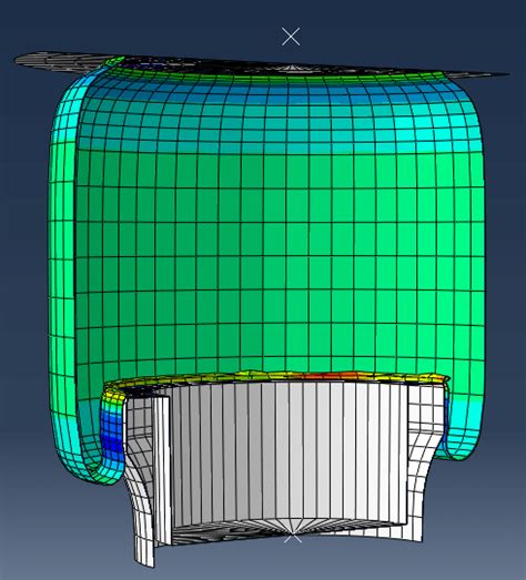Abnormal Deformation Of Shell Elements In My Fe Model Researchgate
