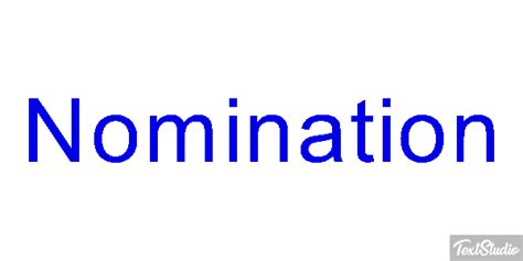 Nomination Word Animated  Logo Designs