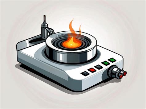Premium Vector Vector Single Burner For Science Lab On White Illustration Isolated
