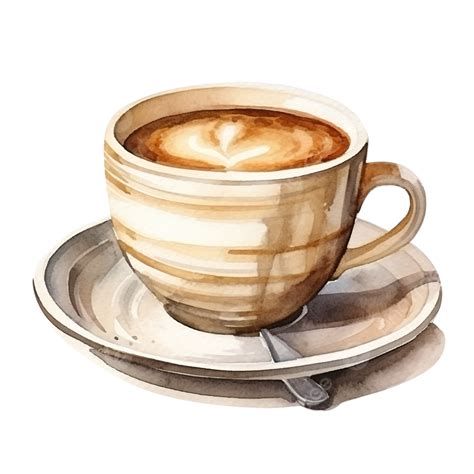 수채화 커피 컵 수채화 클립 아트 그린 Png 일러스트 및 이미지 에 대한 무료 다운로드 Pngtree