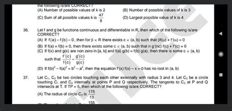 Let C1 C2 Be Two Circles Touching Each Other Externally With Radius 3 A