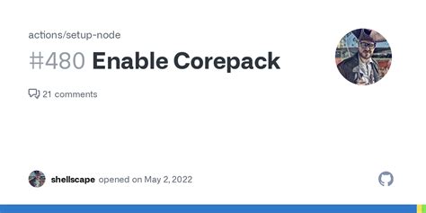 Enable Corepack Issue Actions Setup Node GitHub