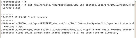 Unable To Start Server Error While Loading Shared Libraries Libdbso2