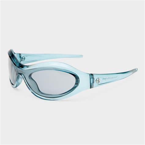 Vortex Slate Blue Uni Sex Shield Sunglasses Le Specs