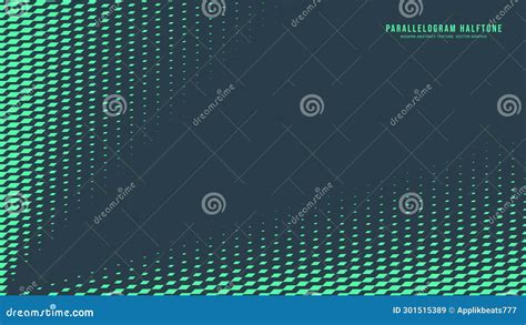 Parallelogram Halftone Vector Dynamic Border Eye Catching Abstract Background Stock Vector