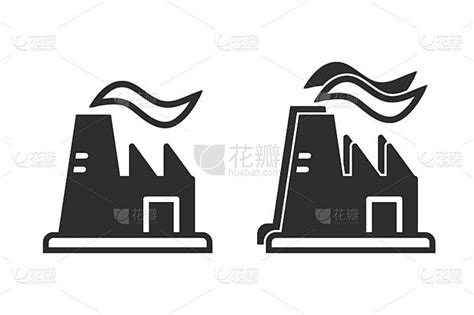工厂矢量图标。