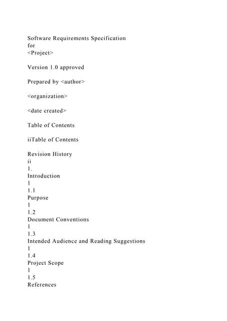 Functional Requirements Document Pdf