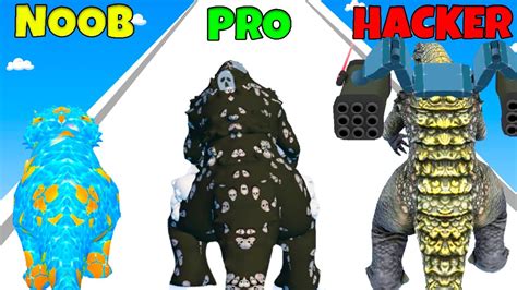 NOOB Vs PRO Vs HACKER Dino Evolution Run YouTube