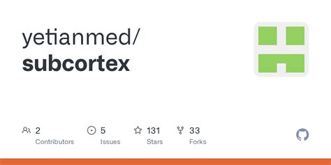 Github Yetianmedsubcortex