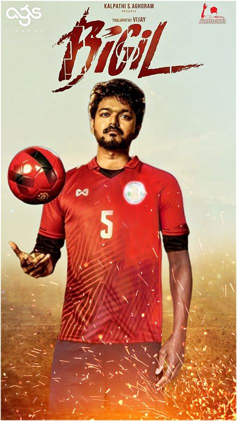 Bigil Thalapathy Fan Made Poster Actor Picture Actor Photo Famous
