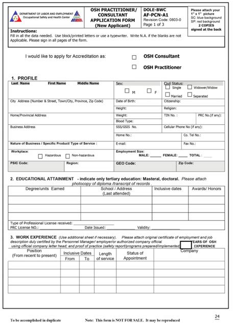 Dole Oshc Application Form New Pdf