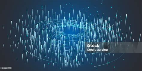 추상 소용돌이 원형 소용돌이 라인 밤하늘을 둘러싼 별 들이 있습니다 테크놀로지에 대한 스톡 벡터 아트 및 기타 이미지 테크놀로지 회오리바람 주파수 Istock