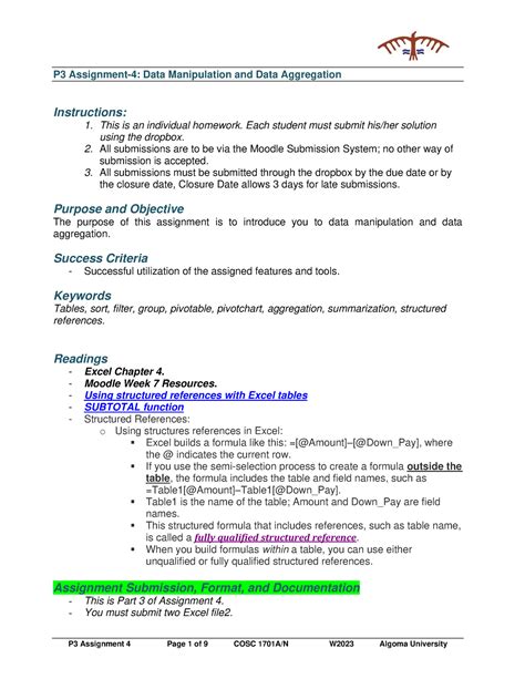 Cosc 1701 Computer Applications W23 Assignment 4 Part 3 V2 P3