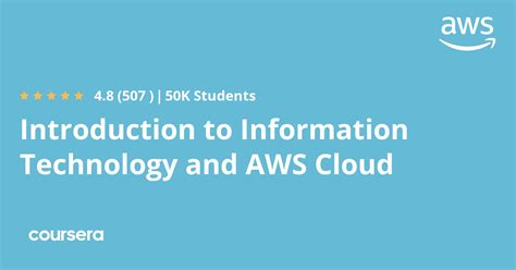 Introduction To Information Technology And Aws Cloud Coursera