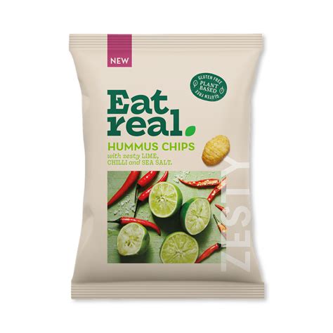 Eat Real Salted Lentil Chips 40g Handb