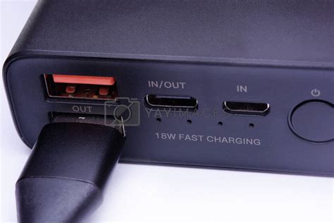 USB USB Type C And Micro USB Port On Power Bank By Sunnygb5 Vectors Illustrations With