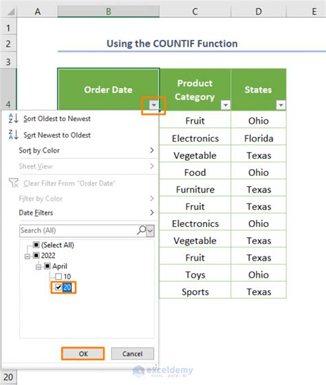 How To Count Unique Values In Filtered Column In Excel 5 Methods