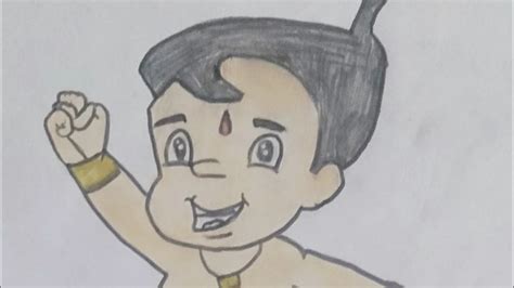 Chota Bheem Drawing Pencil Sketch Easy Drawing Youtube