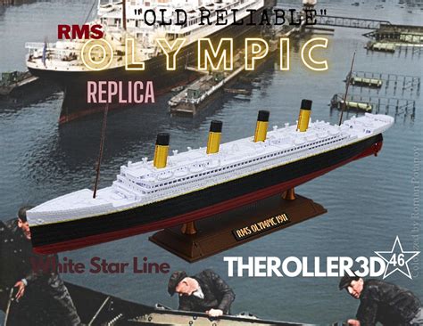 12 Rms Olympic Model Highly Detailed Replica By Theroller3d 1 Foot In Length Theroller3d