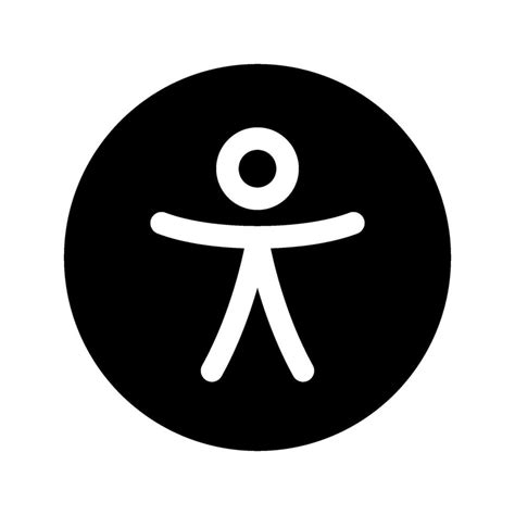 Accessibility Icon Symbol Design Illustration 47542229 Vector Art At Vecteezy