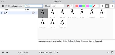 Using Kerning Classes Fontlab Vi Help