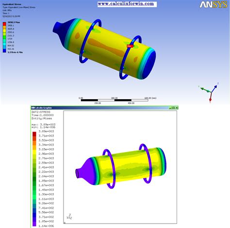calculix free finite element software calculix pressure vessel