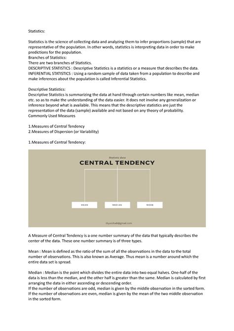 Unit3 Data Science Statistics Statistics Is The Science Of Collecting Data And Analyzing Them