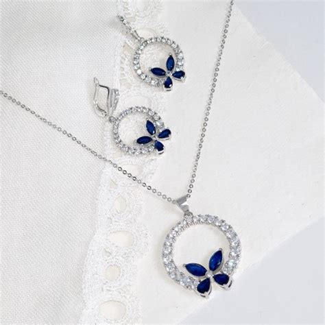 Anastasia Set Butterfly Jewellery Set Wedding Jewellery