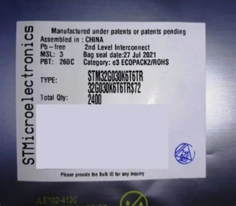 Stm32g030k6t6 Microcontroller Stm Lqfp32 At Rs 52piece In Ahmedabad Id 2852575242948