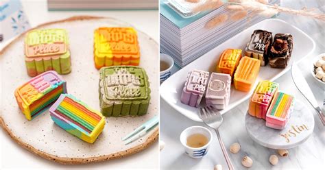 Rainbow Kueh Lapis Mooncakes Now A Thing In Spore Even Has Snowskin