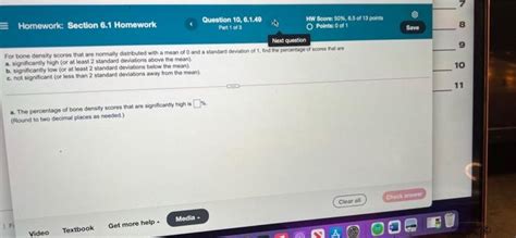 Solved Iii Homework Section 6 1 Homework Question 4